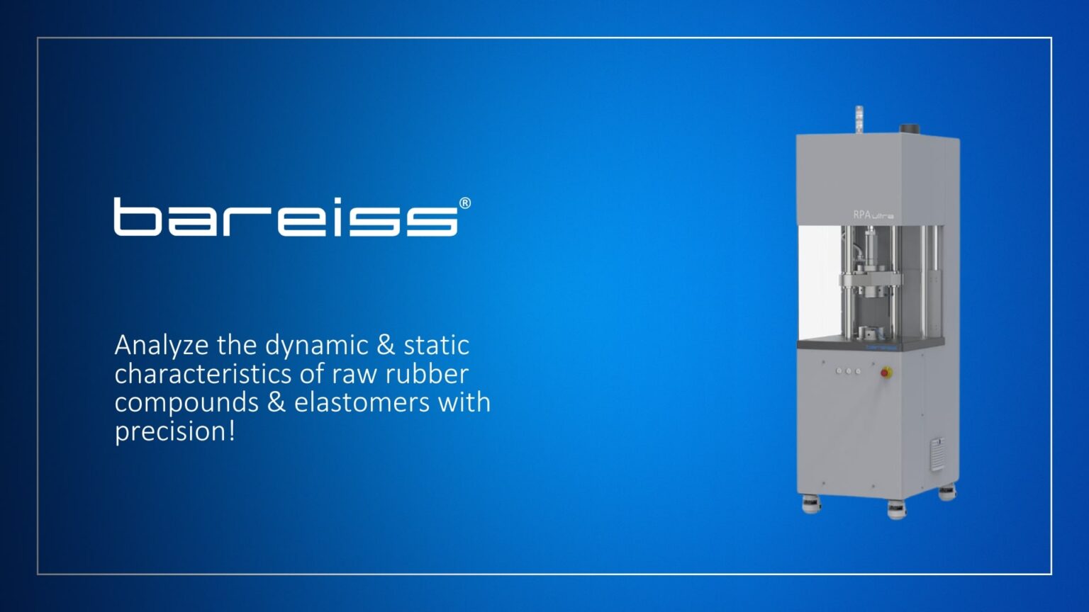 Rubber Rheometer - Elastomer Testing Equipment